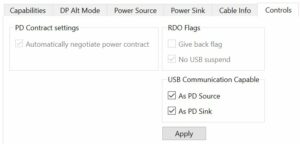 Cable info & Controls – Unigraf